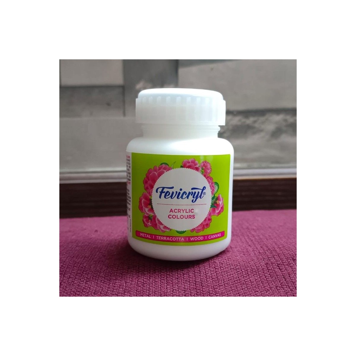 Fevicryl Pidilite Acrylic Painting Color - White 27 (100Ml)