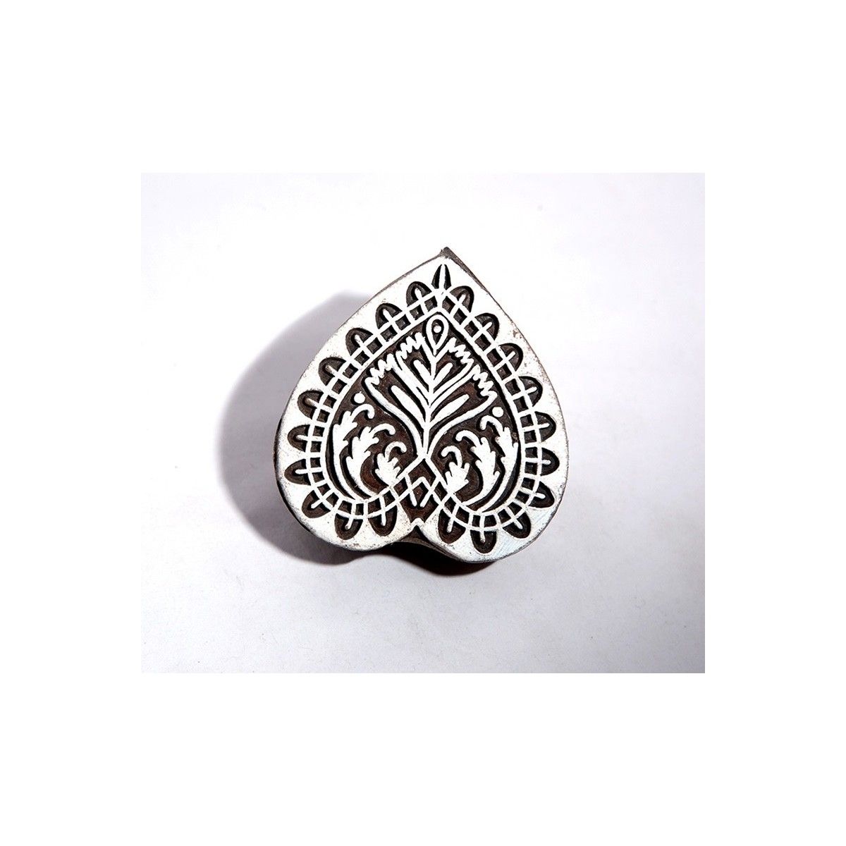 Heart shape wooden Block for Textile Printing